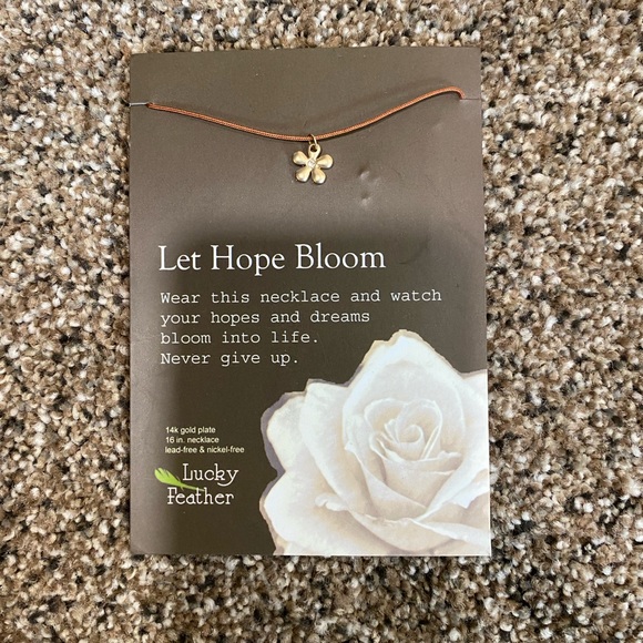 Jewelry | Let Hope Bloom Necklace | Poshmark